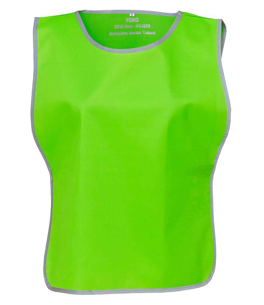 Kids Yoko Safety Tabards - Brook Hi Vis - 15 Colour Choices